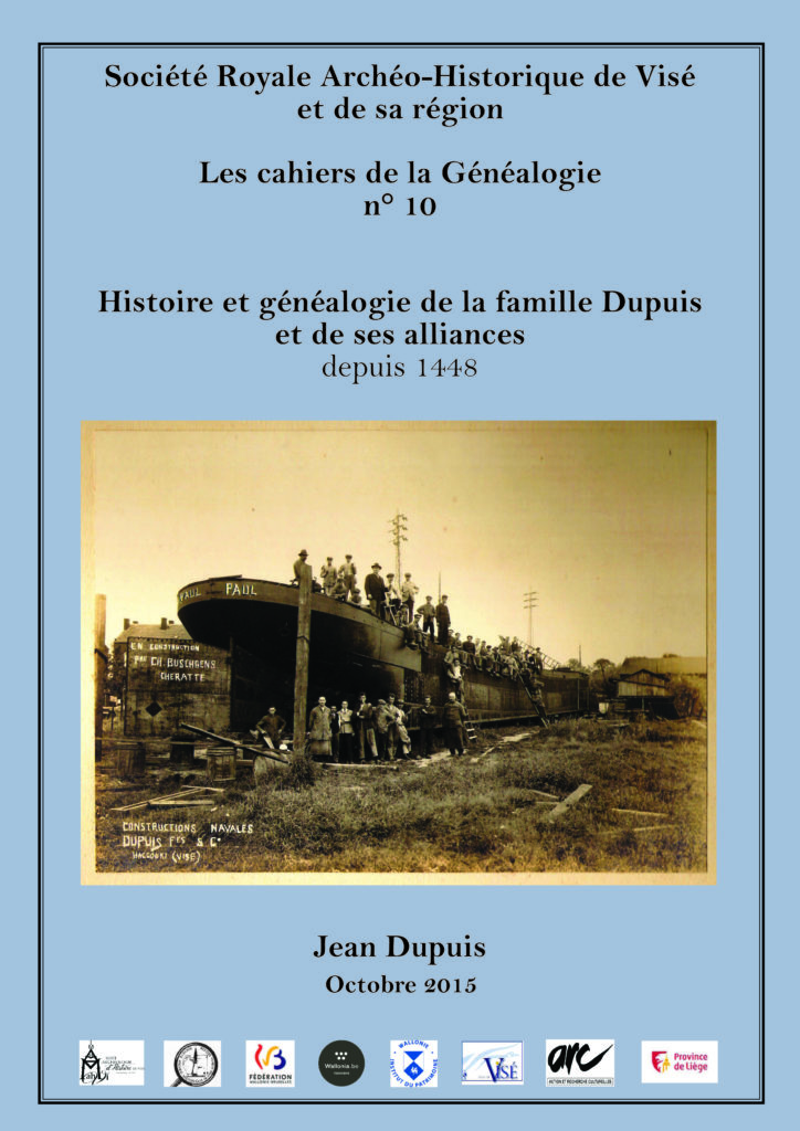 Cahier de la généalogie n°10: "Histoire et généalogie de la famille ...